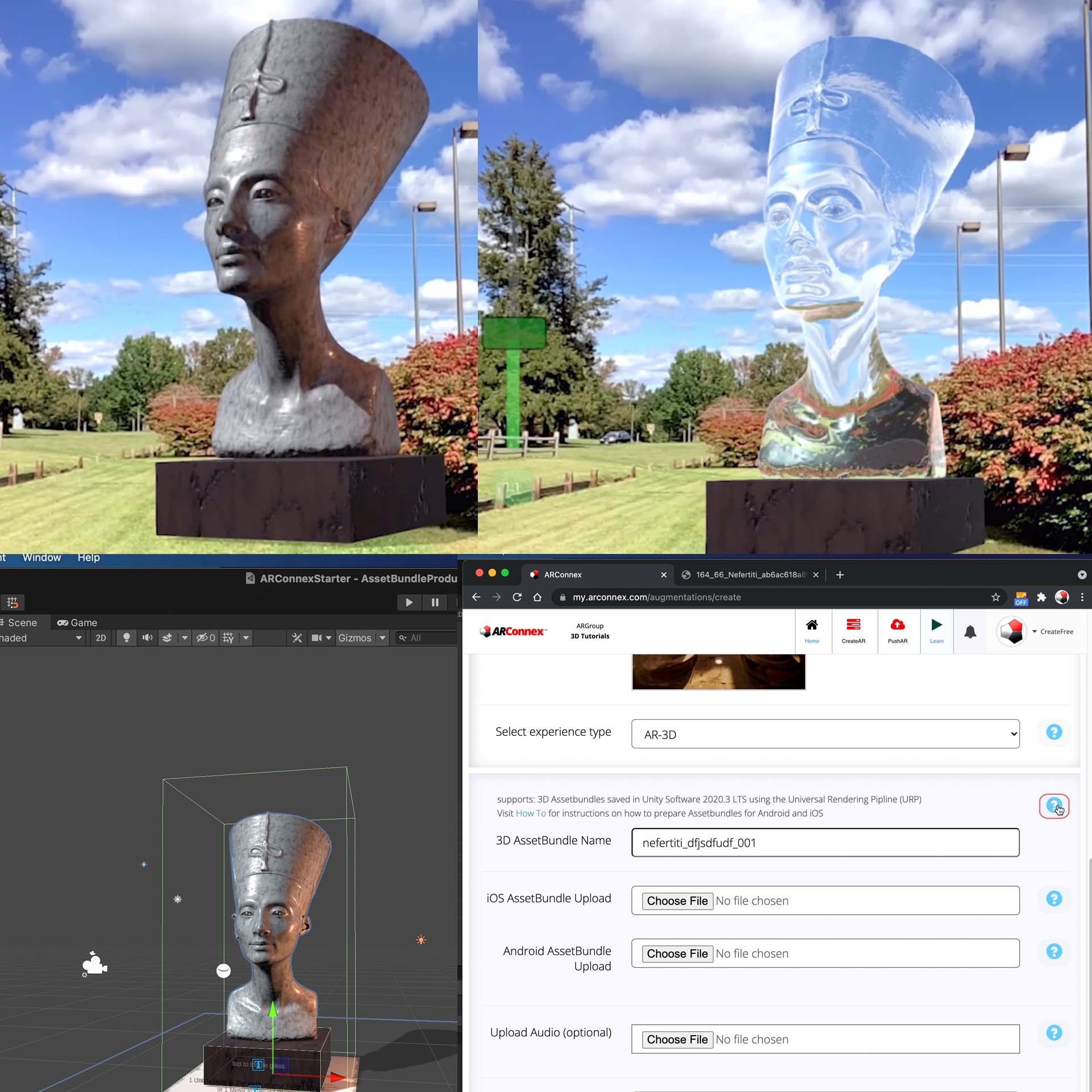 Code-less AR 3D Workflow Tutorial - ARConnex